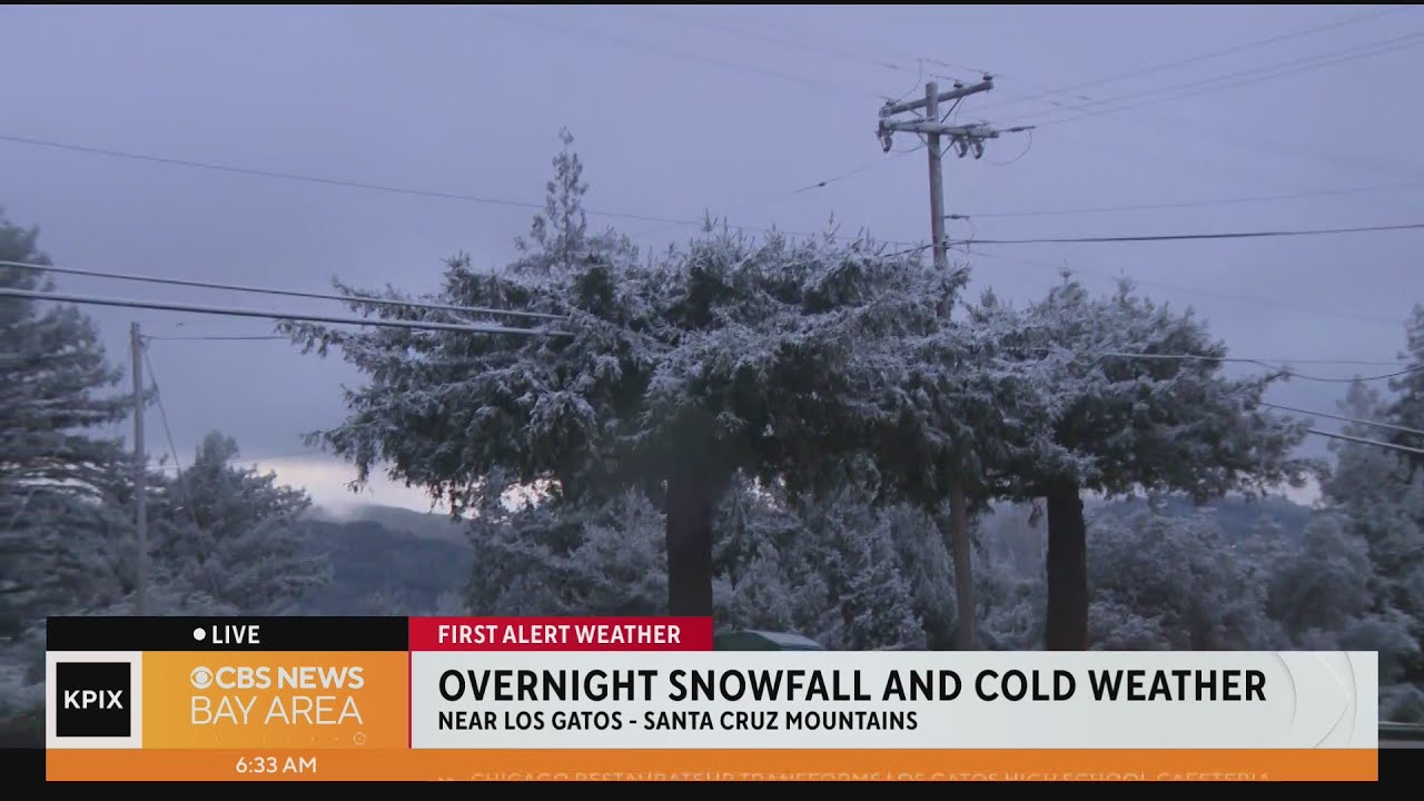 Snowstorm: Snow blankets Santa Cruz Mountains as flurries fall ...