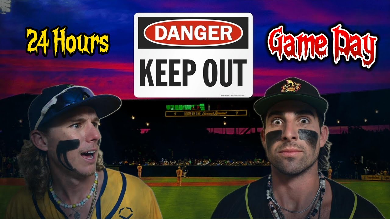 OVERNIGHT 24 HOUR CHALLENGE in HAUNTED BASEBALL STADIUM!!! - YouTube