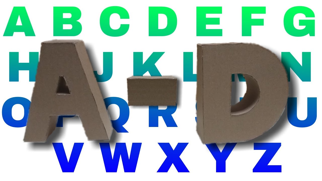 DIY How To Make All The Letters part 1 YouTube diy-how-to-make-all-the-letters-part-1-youtube