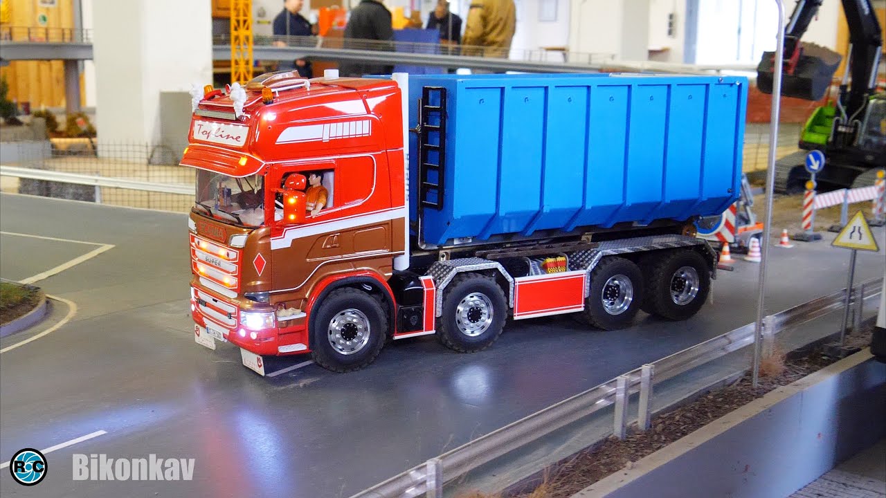 MOST IMPRESSIVE RC MODEL TRUCKS & TRACTORS & EXCAVATOR!! RC SCANIA ...