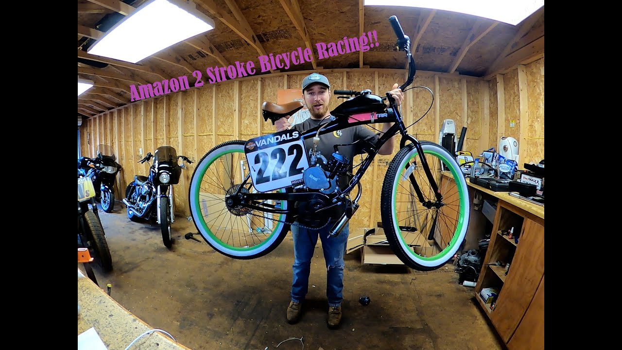 Amazon Motorized Bicycle Racing!!! - YouTube