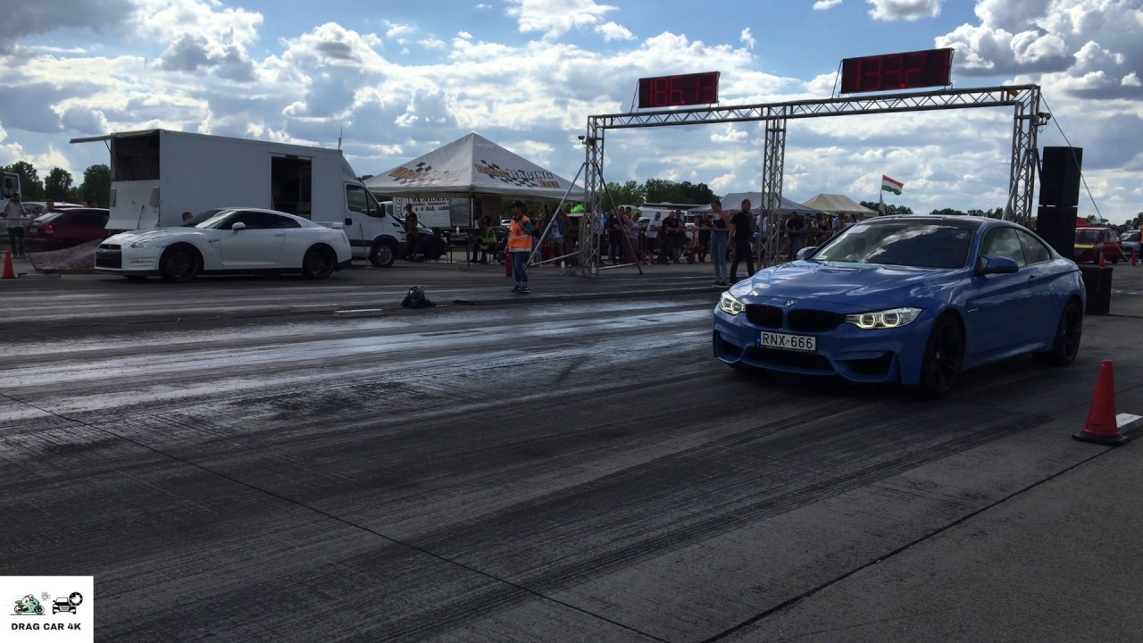 Nissan GT-R R35 1000HP+ vs BMW M4 drag racing 1/4 mile 🚦🚗💥 - 4K - YouTube