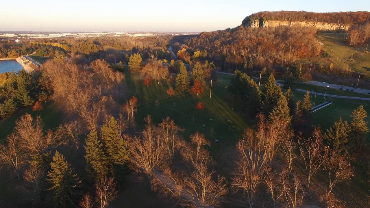 Aerial View of Kelso Lake and Park, Milton - Ontario - YouTube