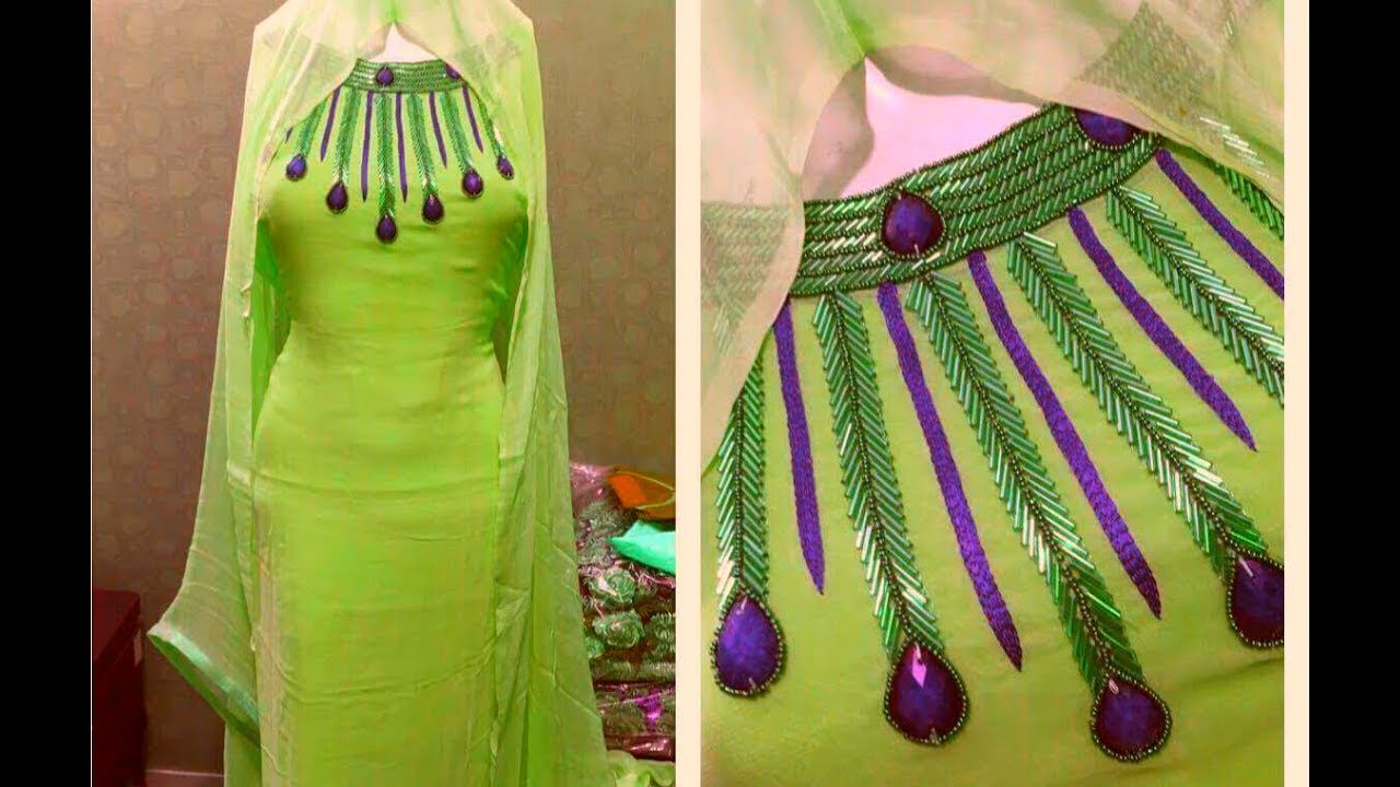 Hen pen neck design पहनकर आप बला सी खूबसूरत नजर आओगी - YouTube