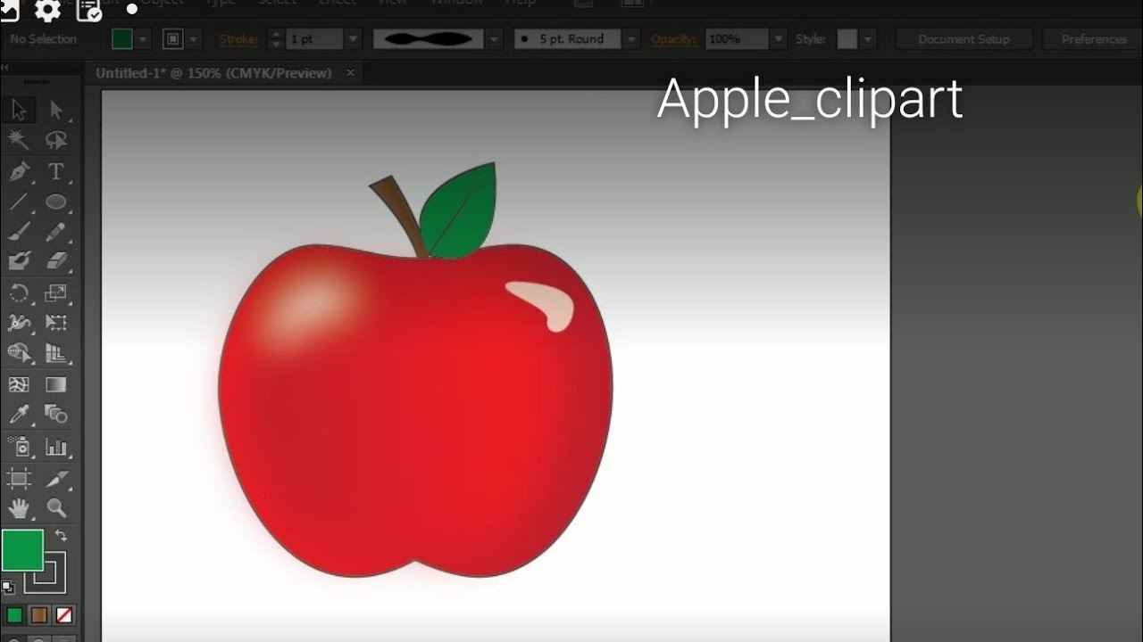 realistic apple drawing illustration. - YouTube