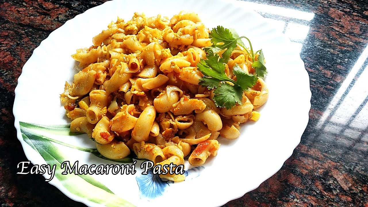Easy Macarony Pasta Recipe | Indian Style Macaroni Recipe | Lunch Box ...