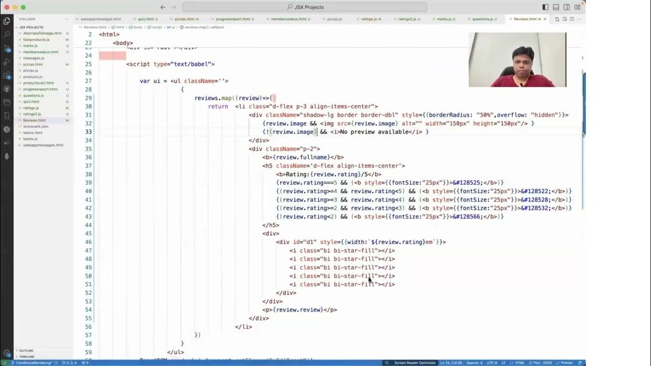 Reactjs Jsx Beginner Projects On Conditional Rendering Styling Part6 Youtube