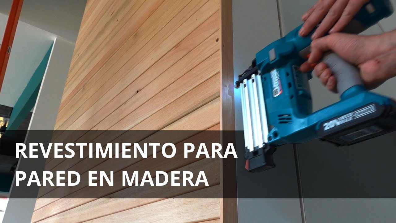 Revestimiento de pared en madera - YouTube