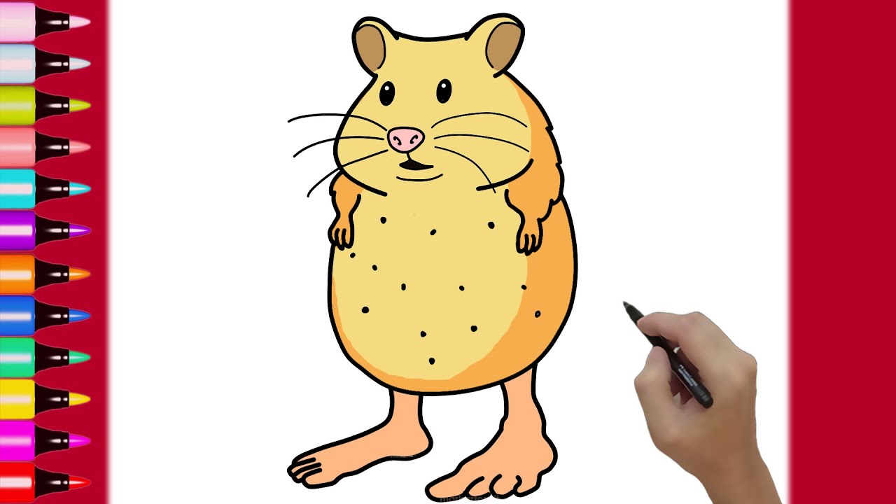 How to Draw Pipi Potato - Cómo dibujar a Pippi Potato - YouTube