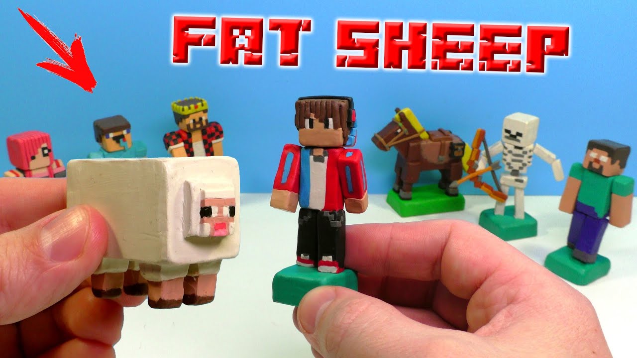 Making a FAT SHEEP in Minecraft with Clay - YouTube