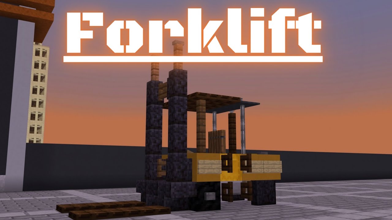 Minecraft: How to build a Forklift in Minecraft | Minecraft Forklift ...