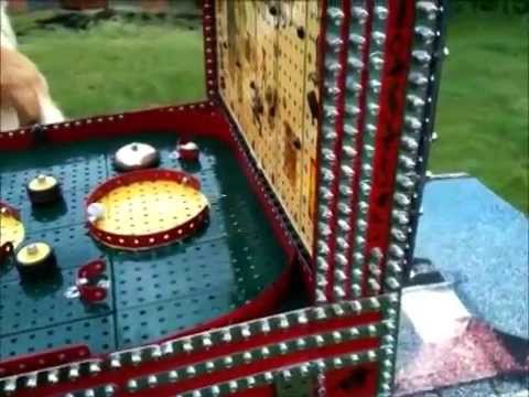 Meccano / Gilbert Erector pinball machine - YouTube