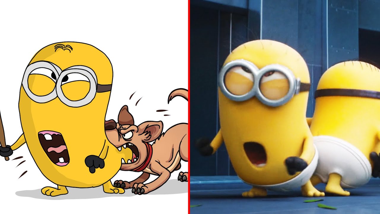 Despicable Me 3 Funny Drawing Meme | Funny Minions and Gru - YouTube