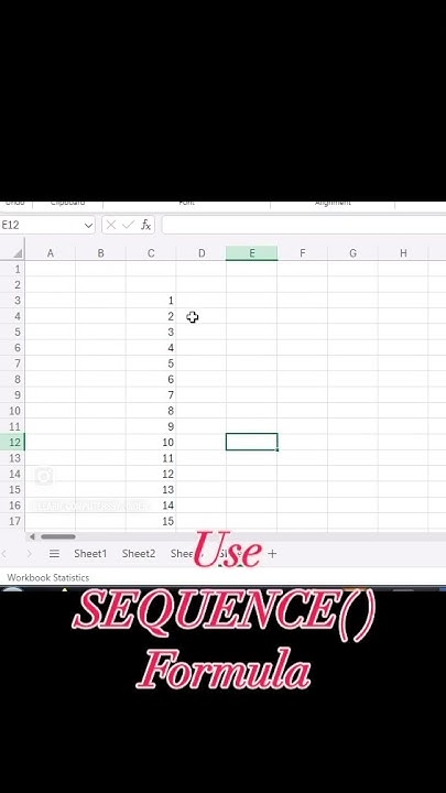 SEQUENCE() FORMULA IN EXCEL #exceltips#exceltricks#excelformula - YouTube