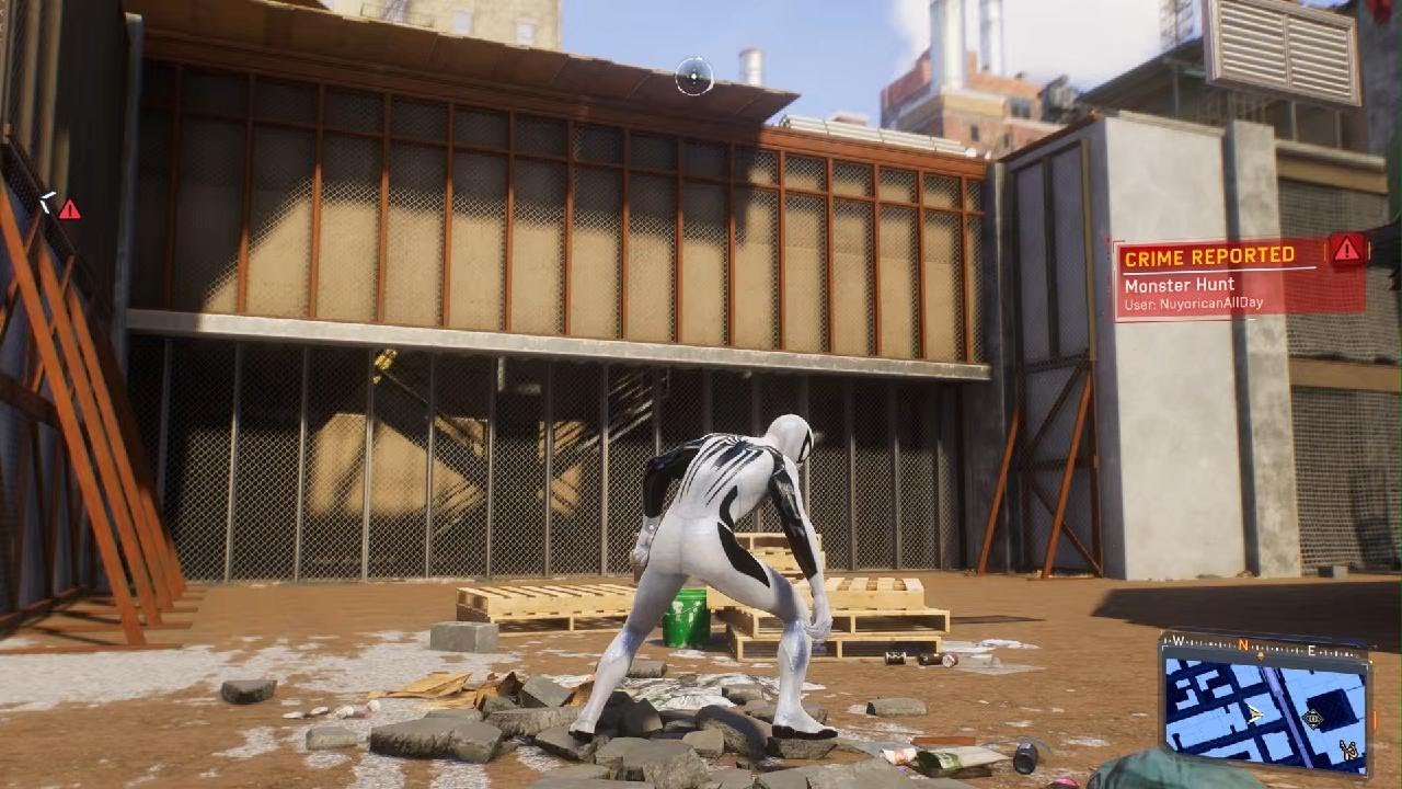 Hey, Insomniac, I found a very goofy floating vent to remove/patch ...