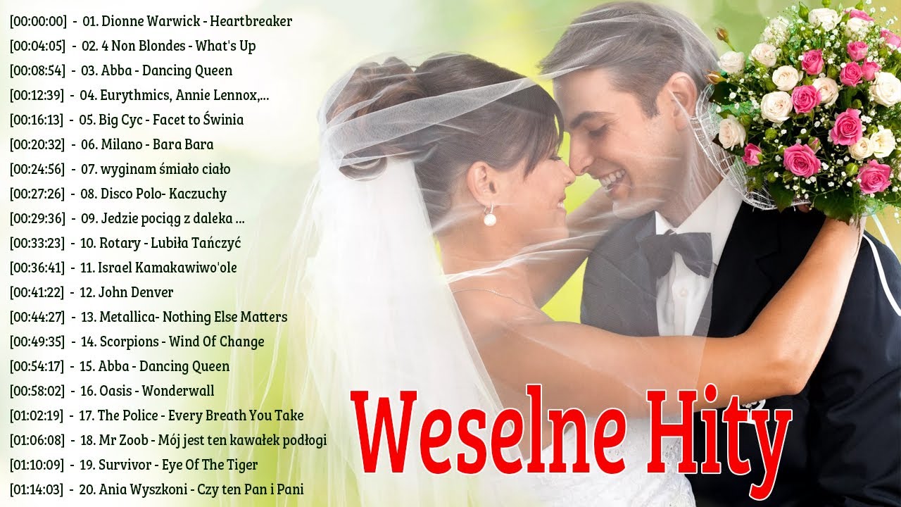 Weselne Hity 2023 💖 Najlepsze piosenki ślubne 2023💖 Muzyka Na Wesele ... Weselne Hity 2023 💖 Najlepsze piosenki ślubne 2023💖 Muzyka Na Wesele ...