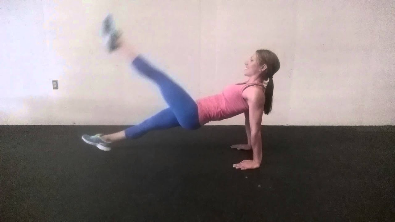 Reverse Plank Leg Lifts - YouTube