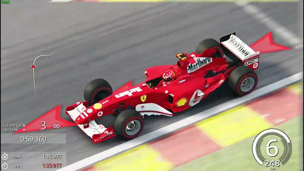 Assetto corsa f2004 with slicks Spa: 1:35.495 - YouTube