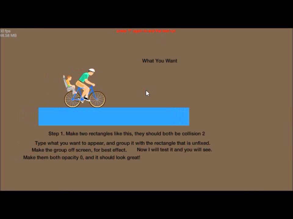 Happy Wheels Tutorial #1 - Appearing Text, The Easy Way - YouTube