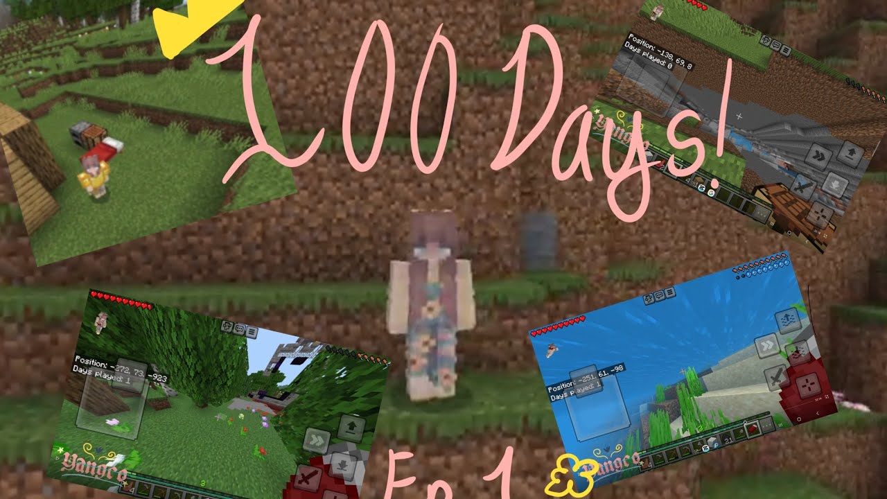 🌺100 Days Minecraft Challenge!!!🌺 Ep. 1 - YouTube