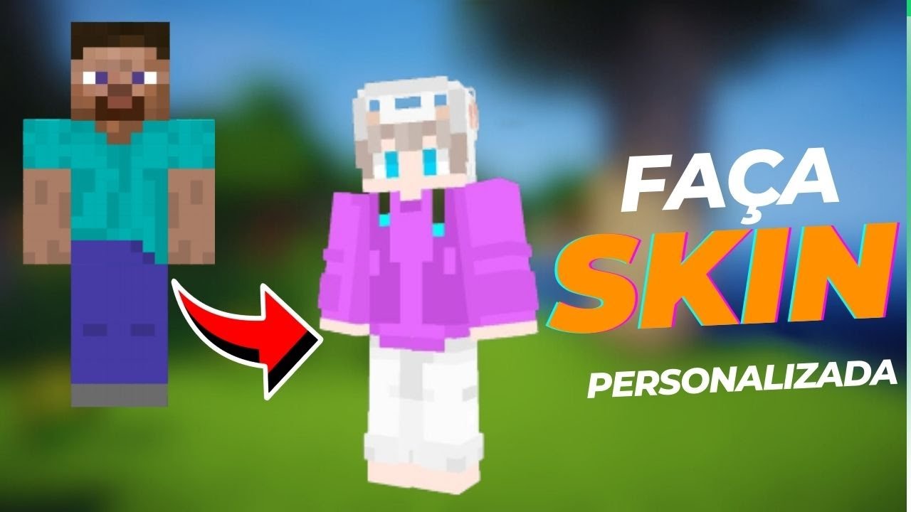 COMO CRIAR UMA SKIN PERSONALIZADA NO MINECRAFT- Tutorial - YouTube