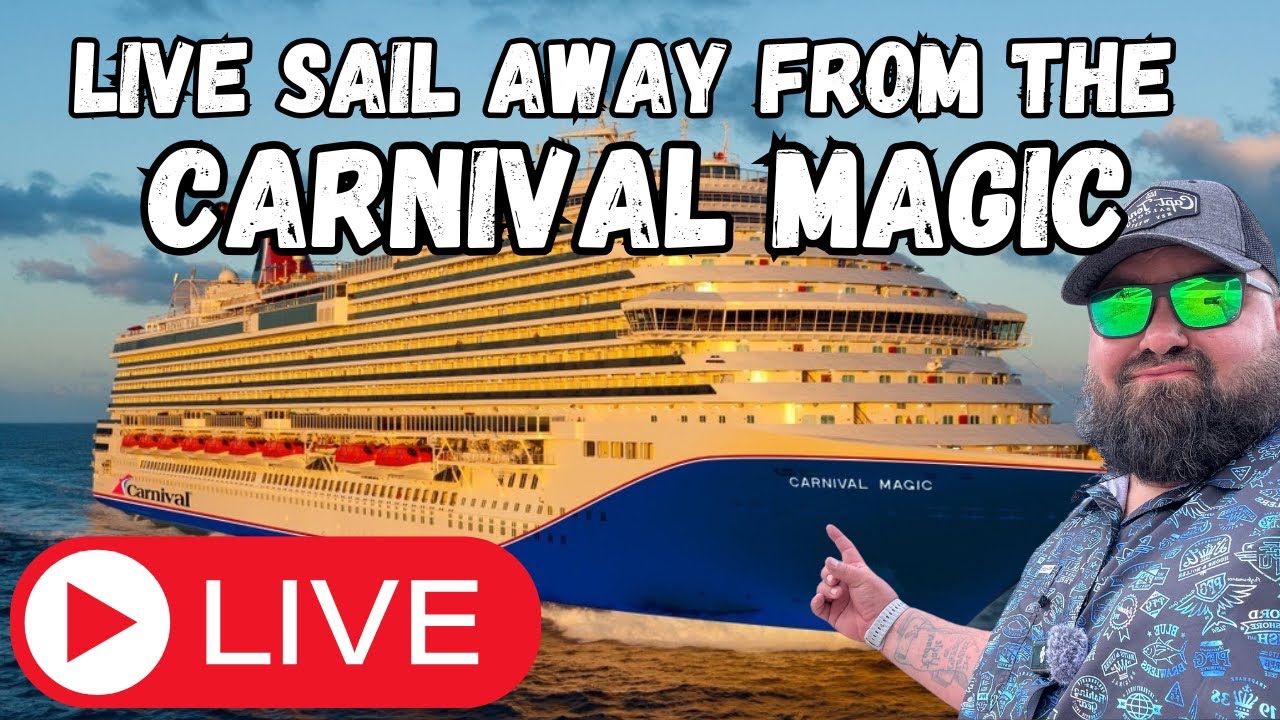 Carnival Magic Sail away! - YouTube