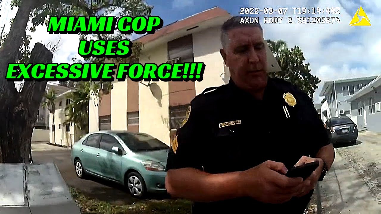 Miami Cop Uses Excessive Forces!!! - YouTube