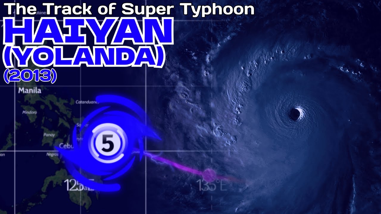 The Track of Typhoon Haiyan (#YolandaPH) (2013) V2 - YouTube