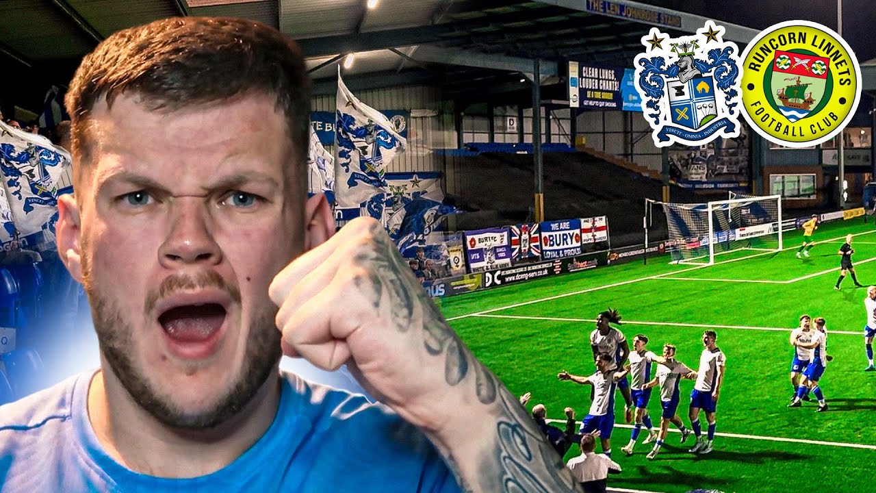 I Found The BEST Fans In England’s EIGHTH TIER! | Bury FC vs Runcorn ...