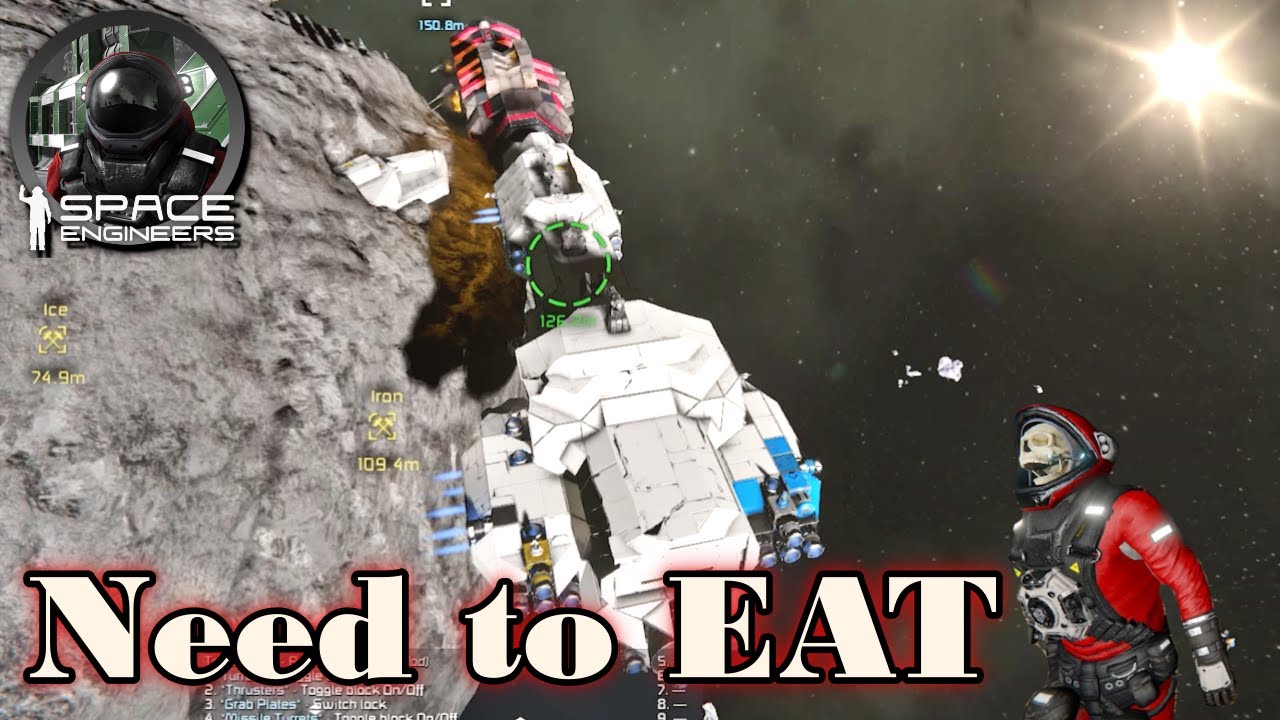 Building a Farm and Cafeteria | Solo Survival | Space Engineers Episode ...