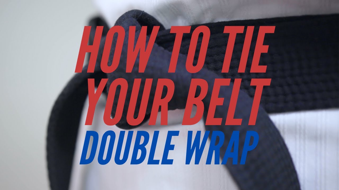 How to tie your belt (Double Wrap) - YouTube
