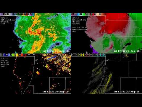 August 20, 2016 West Michigan Tornadoes: Feature-following radar loop ...