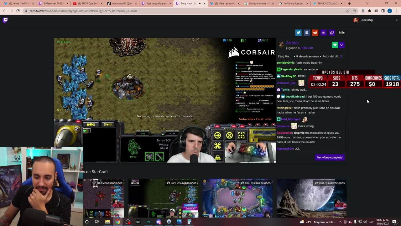 Zerg Hacker Starcraft Starcraftremastered Jimrising Artosis Youtube