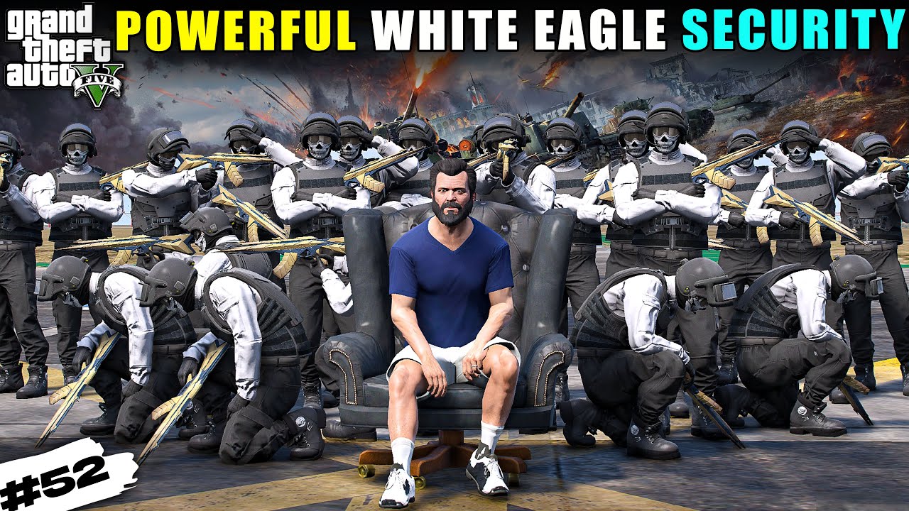 MICHAEL'S NEW POWERFUL WHITE EAGLE SECURITY | GTA V GAMEPLAY #52 - YouTube
