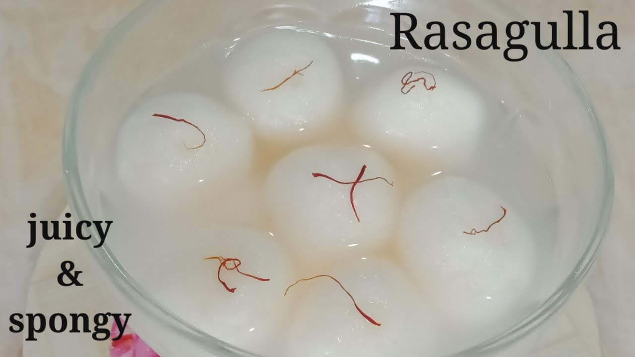 Rasagulla recipe/ juicy and spongy bengali rasgulla recipe. - YouTube