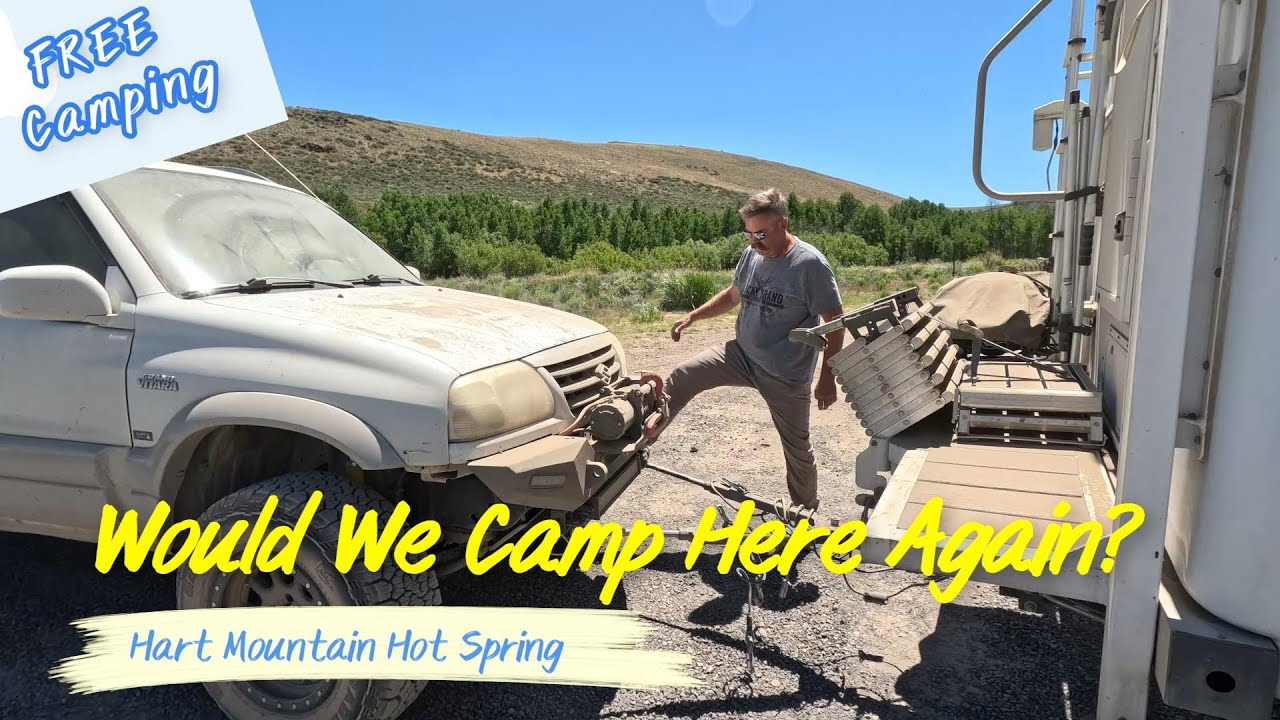 Camp FREE at Hart Mountain Hot Spring Campground in Oregon. - YouTube
