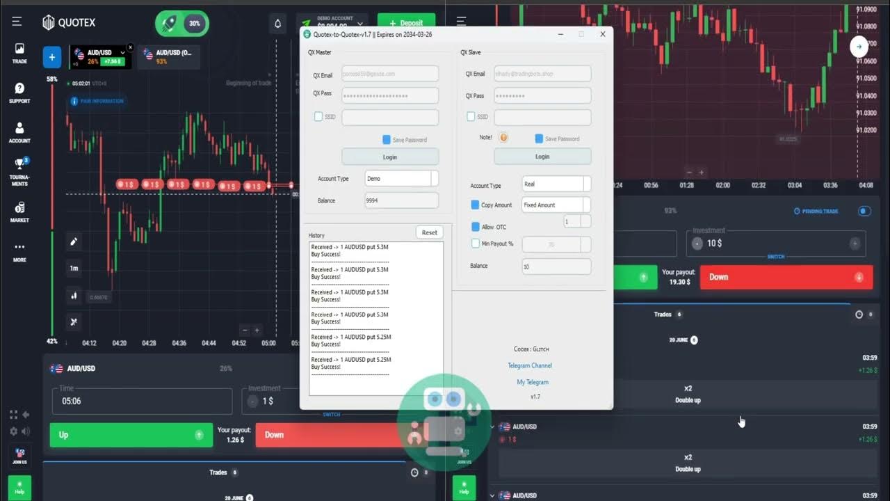 Quotex to Quotex Bot: Live Demo to Real Trading! - YouTube