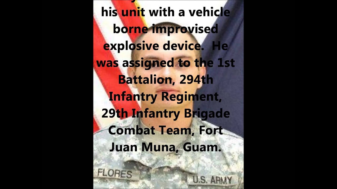 Tribute To Our Fallen Soldiers - US Army Spc. Dwayne W. Flores, 22, of ...