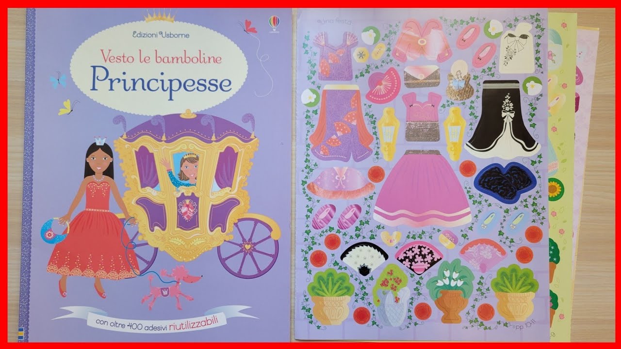 【Doll Dress Sticker】Princess Dolly Dressing Sticker - YouTube