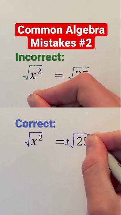 Common Algebra Mistakes #2 #Shorts #algebra #mistakes #math #maths # ...