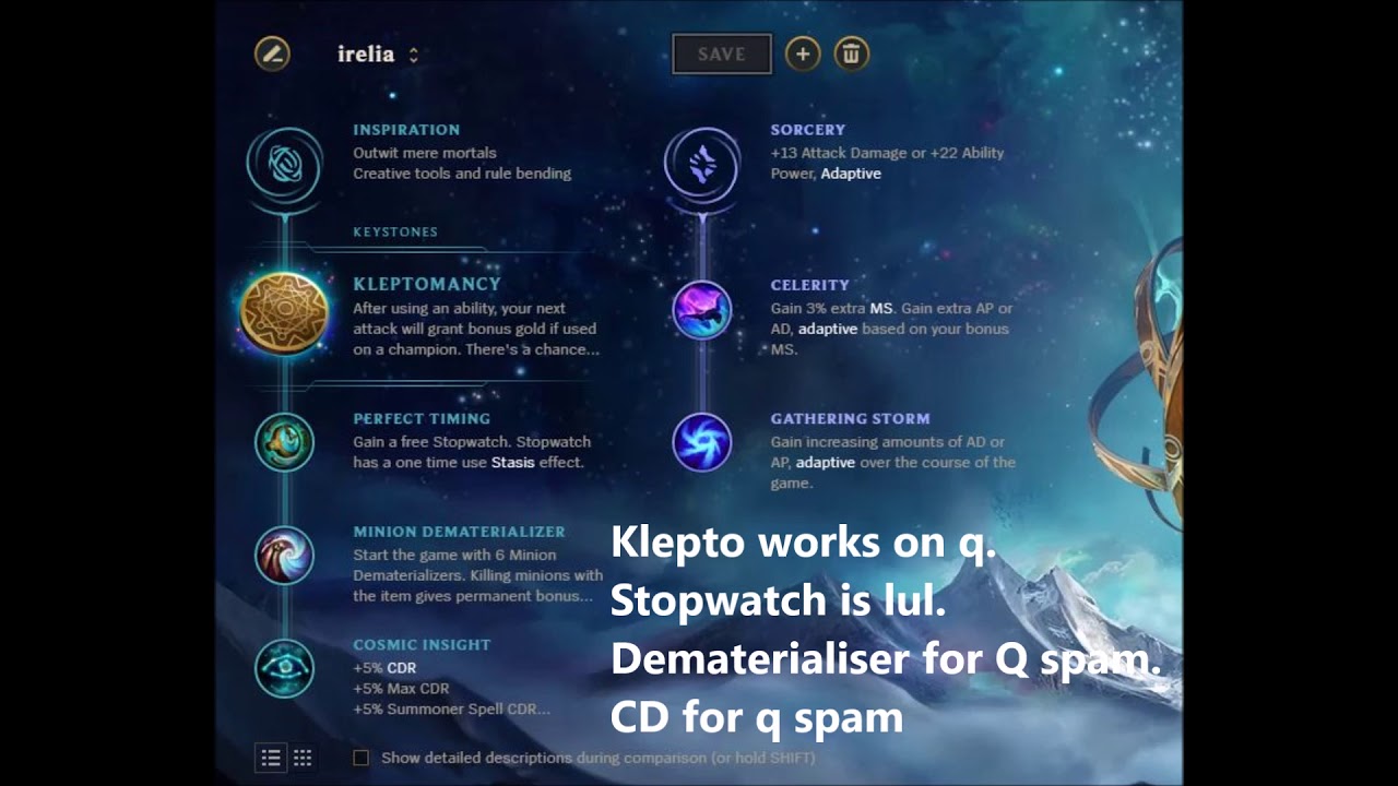 irelia new runes - YouTube