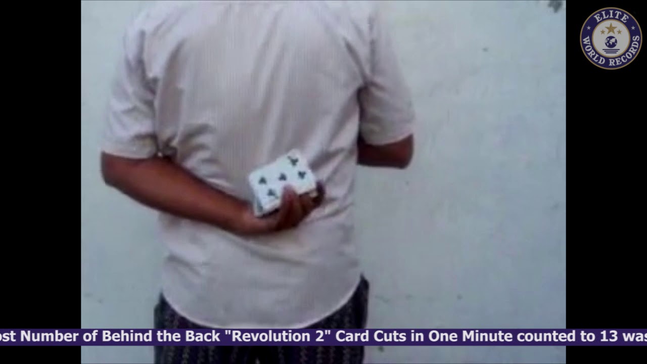 Most Number of Behind the Back Revolution 2 Card Cuts in One Minute ...