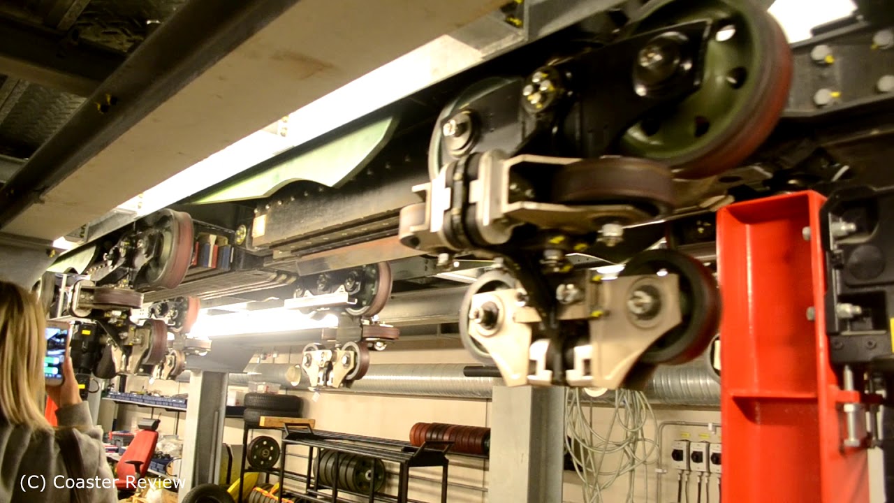 Helix Train 3 Unloading In Maintenance Shed | Liseberg | Off Ride POV ...