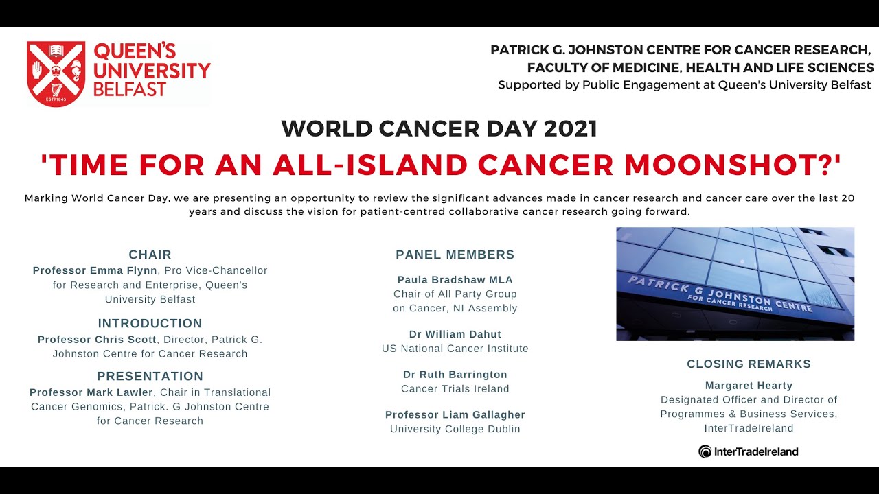 World Cancer Day – Time for an All-Island Moonshot? | Queen's ...