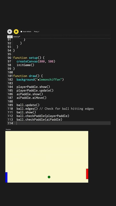Lets Code Pong In Javascript Final Part P5js Javascript Coding Youtube