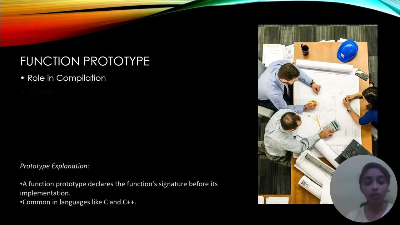 Function defination function declaration function prototype - YouTube