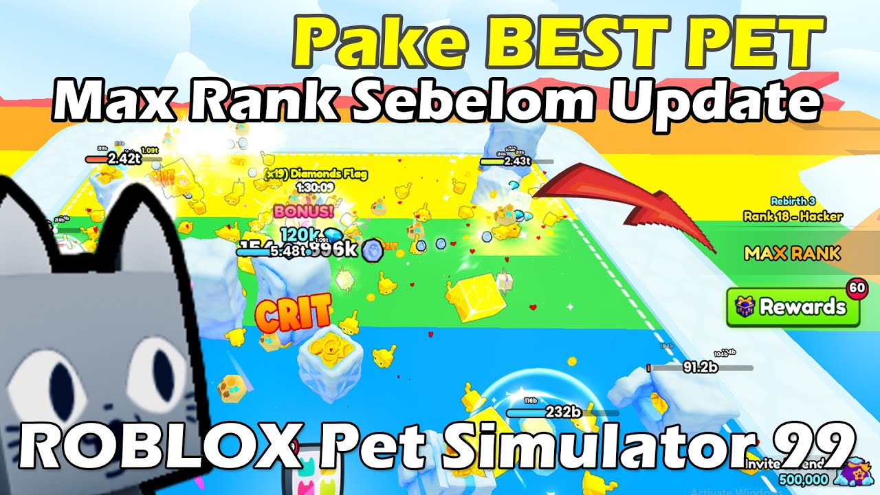 ROBLOX Pet Simulator 99 | Up Rank Sampe Update | eps18 - YouTube