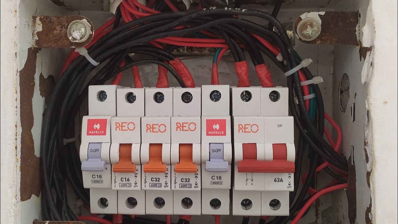 MCB Board and wiring - YouTube