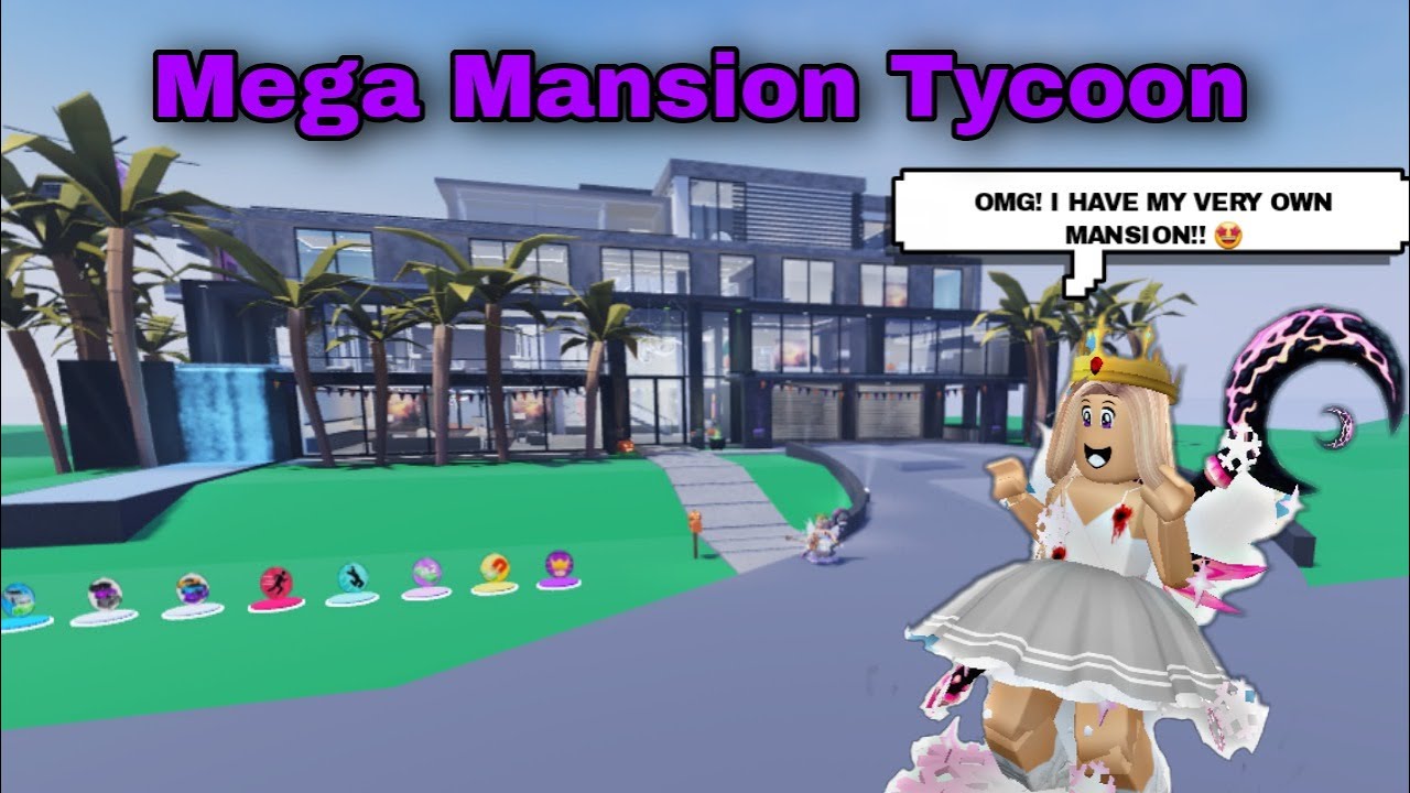I finished my very own mega mansion - Mega Mansion Tycoon - Roblox ...