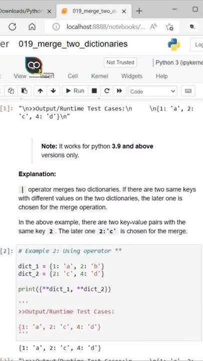02_Python_Datatypes_examples/ 019_merge_two_dictionaries - YouTube